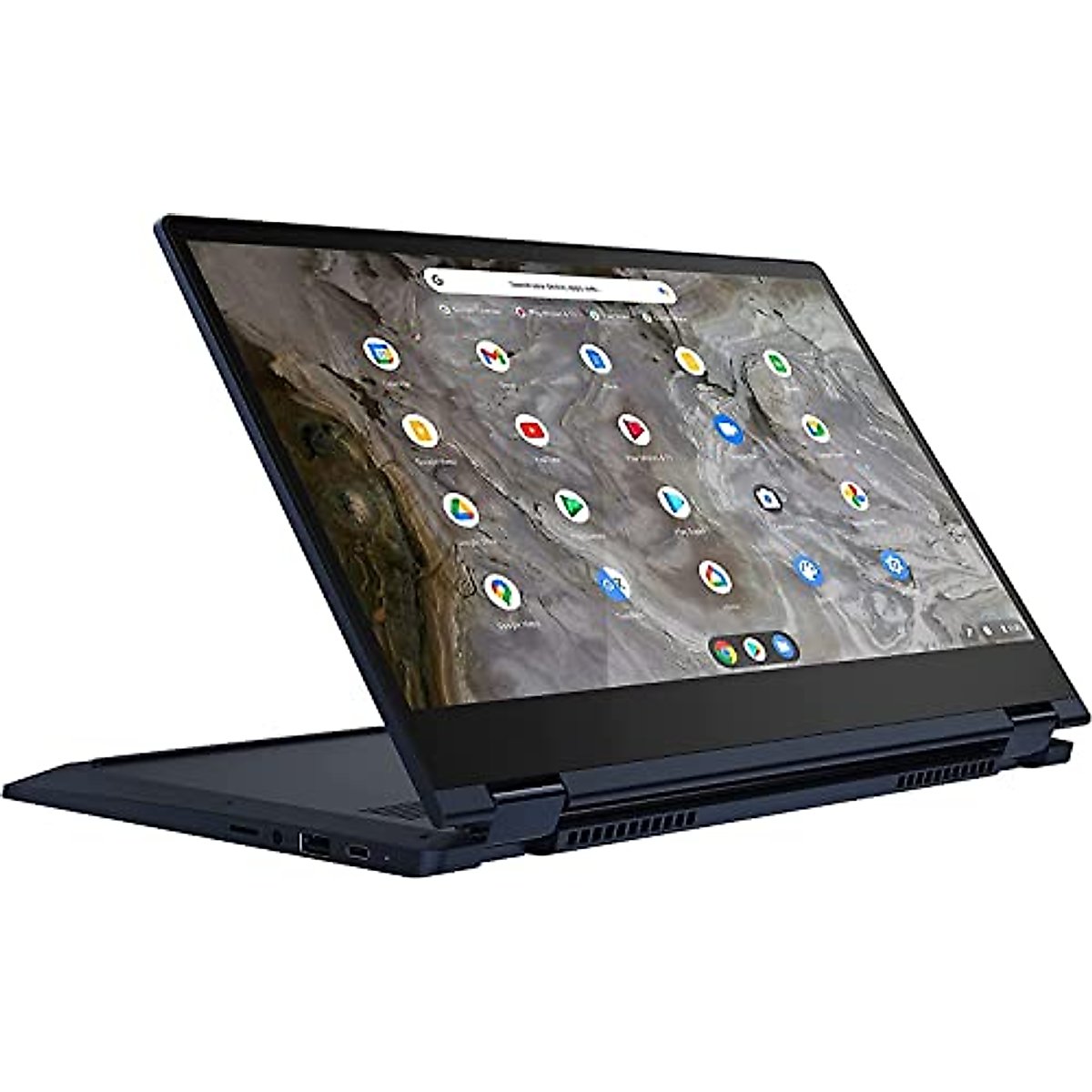 2022 LENOVO Chromebook Flex 5i 13.3" FHD IPS Touchscreen 2-in-1 Laptop 11th Dual-Core Intel i3-1135G4 8GB DDR4 128GB NVMe SSD UHD Graphics USB-C Wi-Fi 6 Backlit Keyboard w/ RATZK 32GB USB Drive