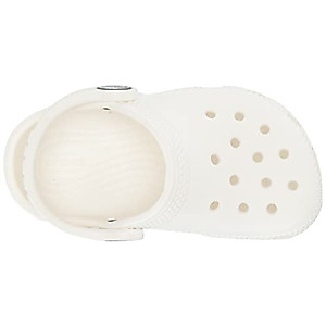 Crocs Kids' Classic Clog , White/White, 12 Little Kid