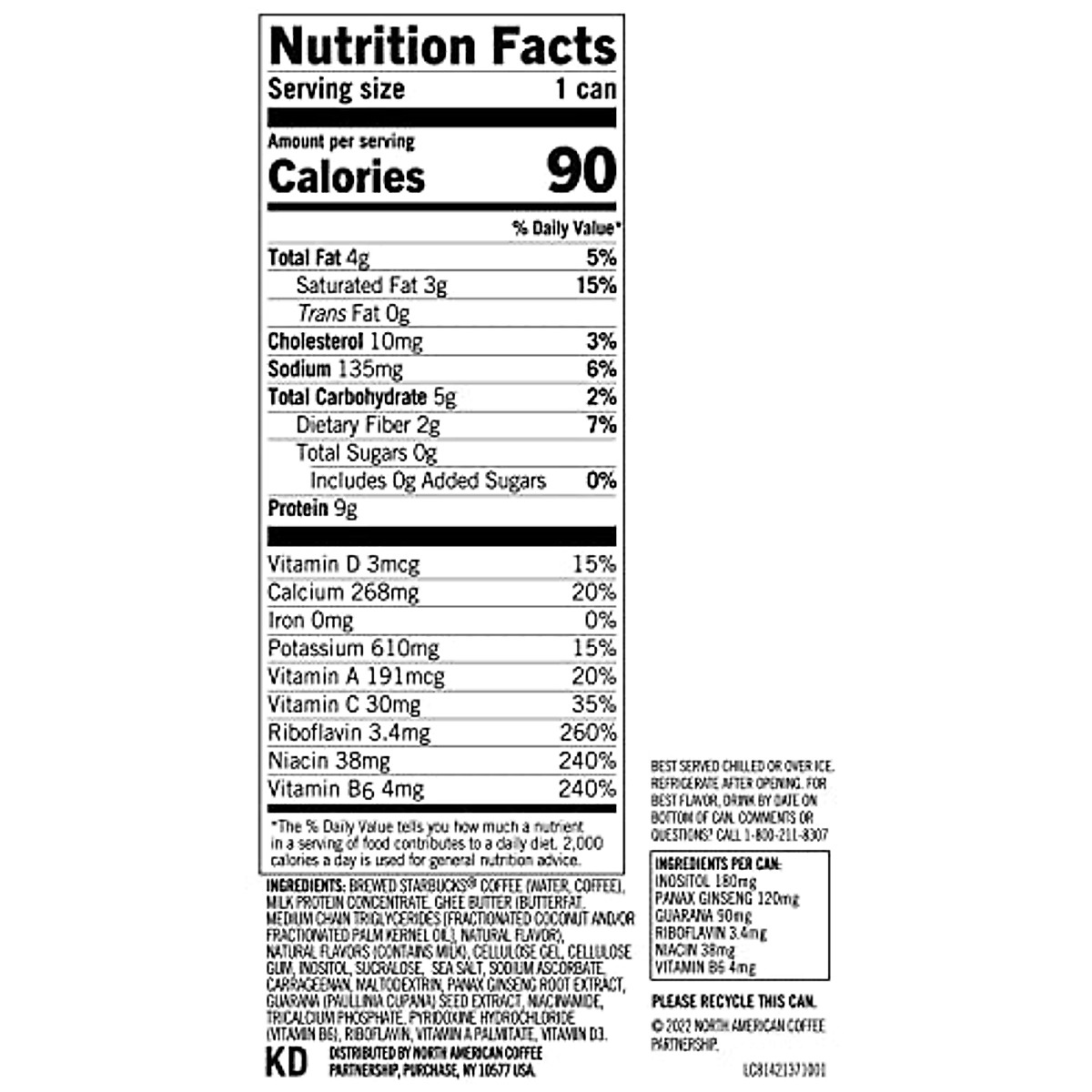 Starbucks Tripleshot Energy Extra Strength Espresso Coffee Beverage, Milk Chocolate, Zero Sugar, 225mg Caffeine, 15oz cans (12 Pack)