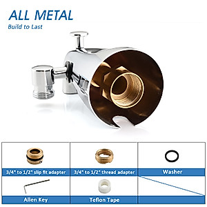 PROOX All Metal Tub Spout with Diverter Chrome, Diverter Tub Spout for Hand Shower