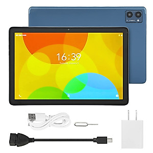 Luqeeg 10.1 Inch Tablet for Android 11-1920x1200 HD Resolution, 2.4G 5G WiFi Gaming Tablets, 8GB RAM 128GB ROM, Octa Core Processor, 5MP + 13MP Camera, 8800mAh Ultra Long Standby (Dark Blue)