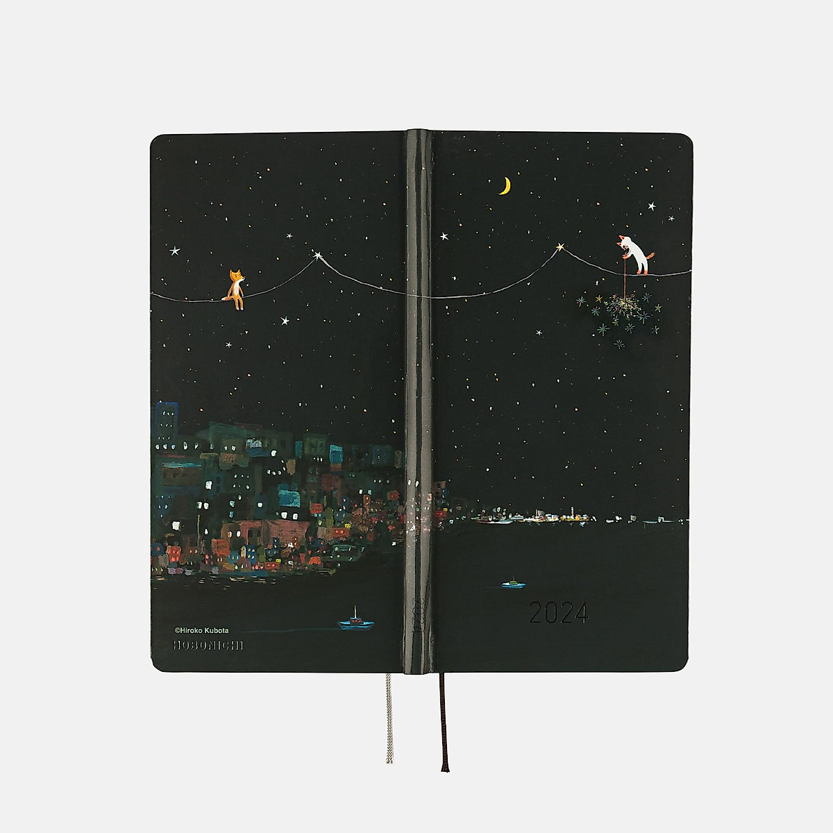 Hobonichi Techo Weeks [English/Tall and Slim Size/January 2024 Start] Hiroko Kubota: Another night of falling star sparklers