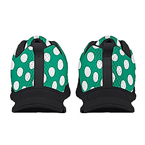 Printpub Little Kids Green Dots Sneakers Boys Athletic Running Tennis Sport Shoes Child Soft Lace-up Hiking Shoes