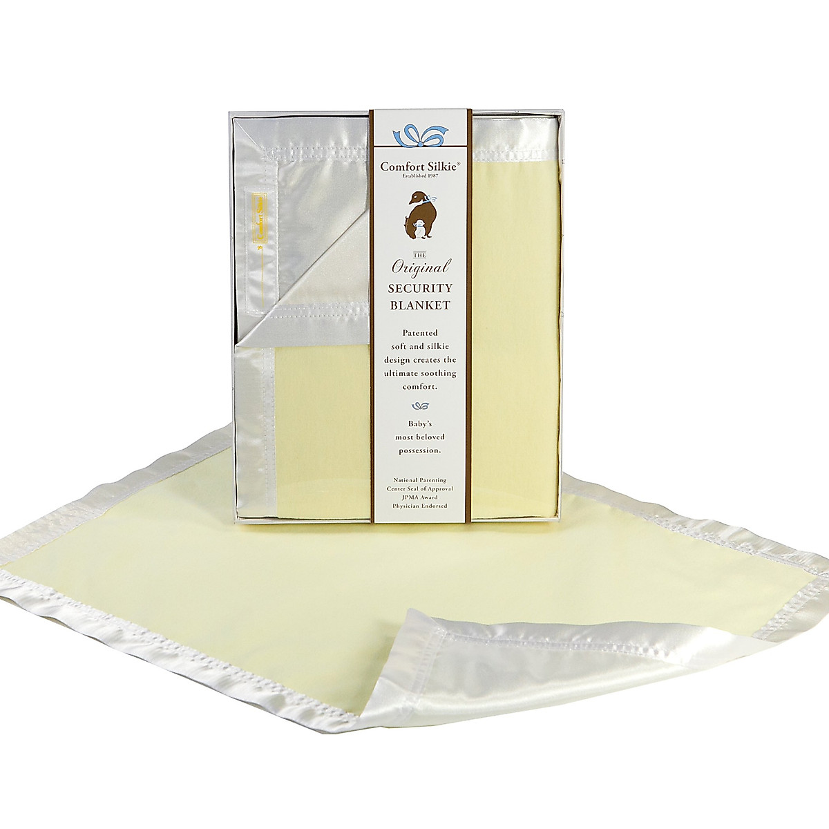 Yellow COMFORT SILKIE Security Blanket ~ The Original. The Best. Award Winning.