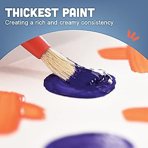 Constructive Playthings Washable Tempera Paint Set for Kids, Classroom Painting Supplies, One Gallon, Multicolor, Pack of 9