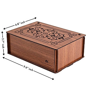 Tazo Tea Bags Sampler Assortment Box - 80 COUNT - Perfect Variety Pack in Wood (MDF) Gift Box - Gift for Family, Friends, Coworkers (Brown)