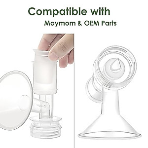 Maymom Breast Shield Flange Compatible with Ameda Breast Pumps MYA Joy Finesse (19 mm, 1-Piece)