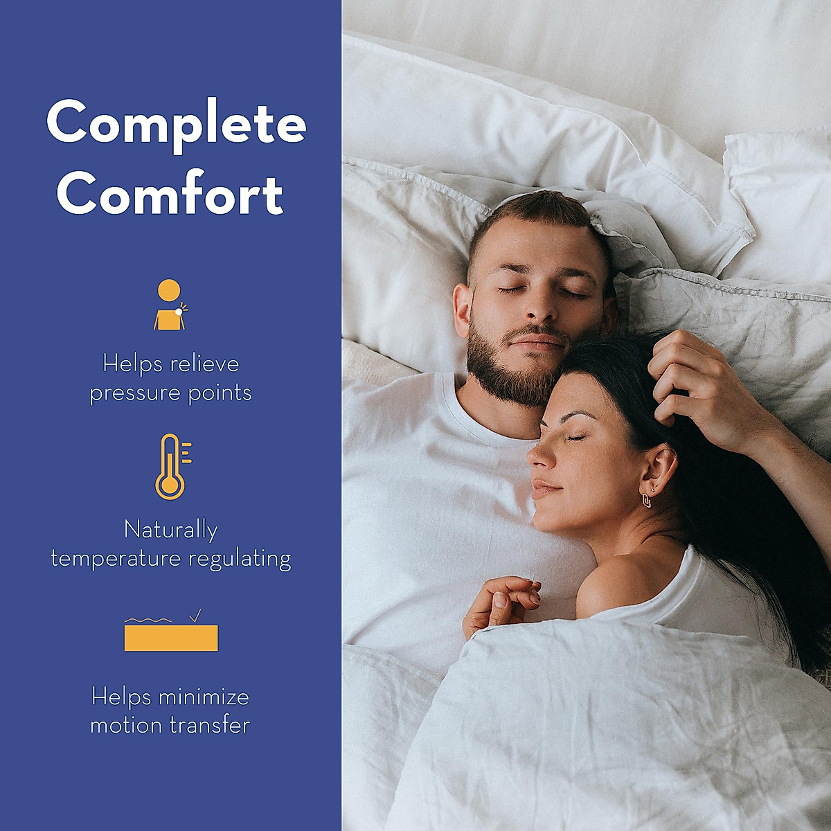 Serenia Sleep Bed Foam Mattress Queen Size, 10.5-Inch GOTS-Certified Organic Latex Hybrid Quilted Mattress - Medium Firm Mattress in a Box with Soft & Organic Cotton Breathable Cover