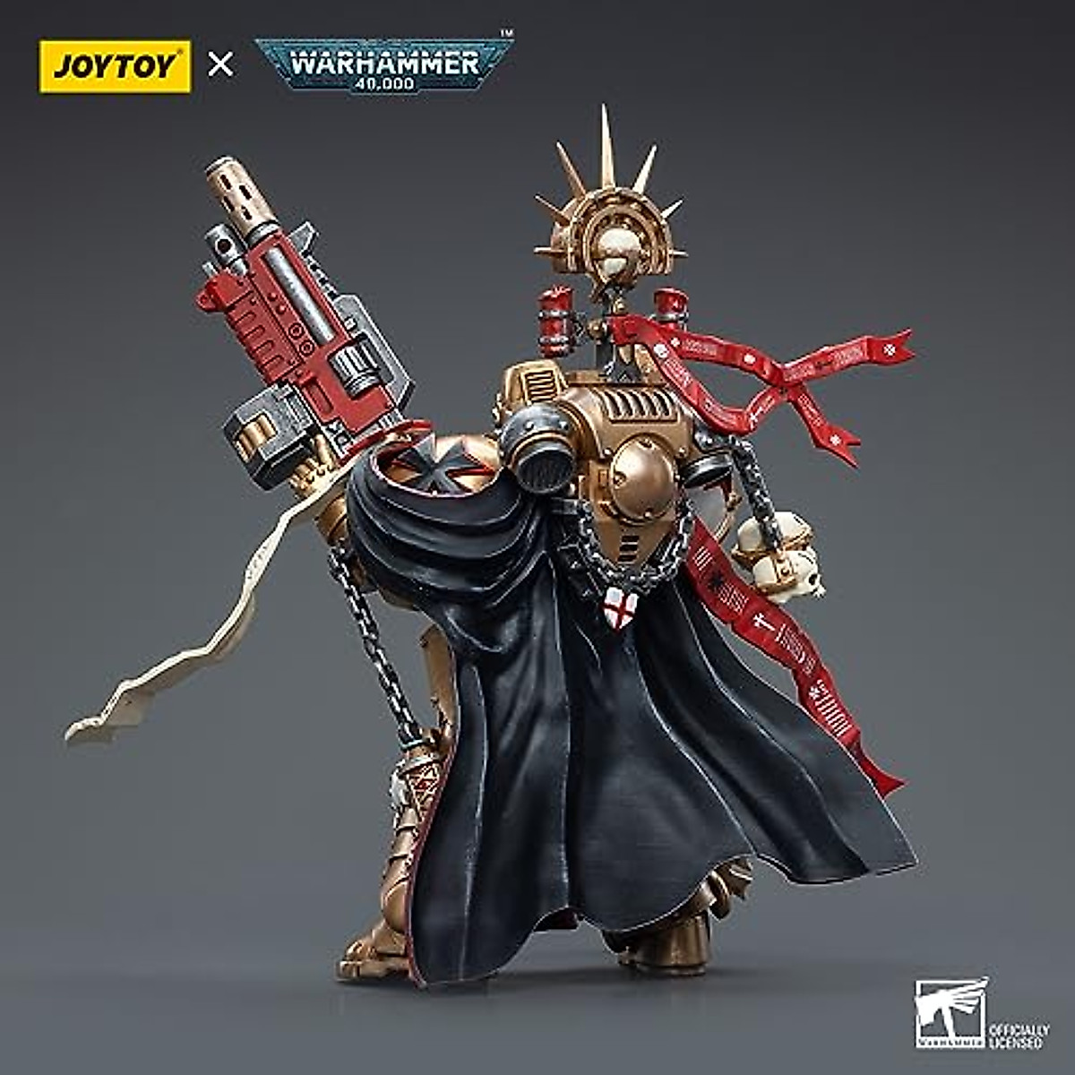 HiPlay JoyToy Warhammer 40K Black Templars High Marshal Helbrecht 1:18 Scale Collectible Action Figure