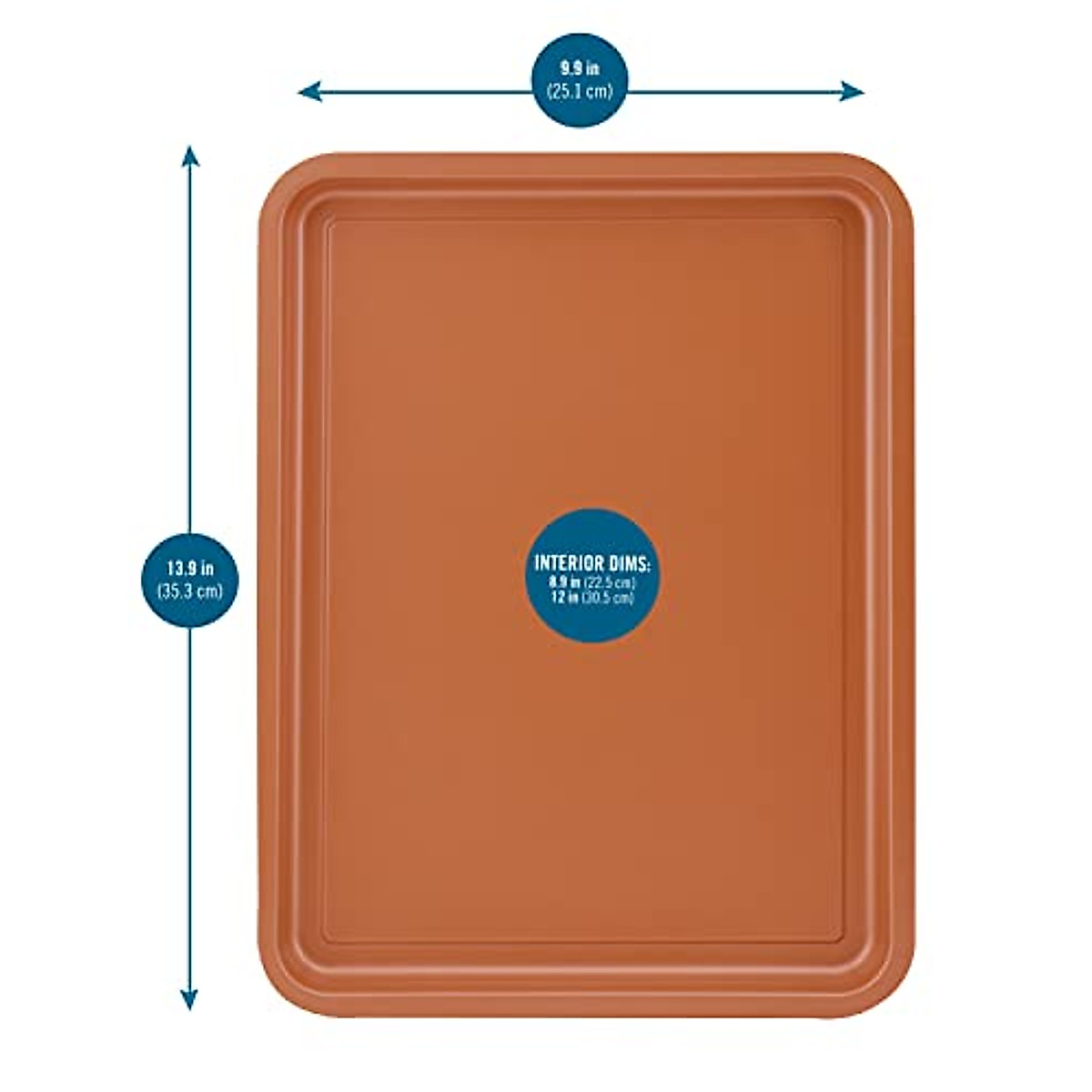 G & S Metal Products Company Baking with G&S Nonstick Crisper Basket with Baking Pan, Copper, 2 Piece Set, Durable and Easy to Use