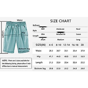 Vcansion Women's Drawstring Elastic Waist Shorts Plus Size Shorts Turquoise Asian 4XL/US 12-14