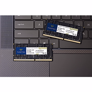 Timetec 32GB KIT(2x16GB) DDR4 3200MHz (or 2933MHz or 2666MHz) PC4-25600 Non-ECC Unbuffered 1.2V CL22 2Rx8 Dual Rank 260 Pin SODIMM Laptop Notebook PC Computer Memory RAM Module Upgrade