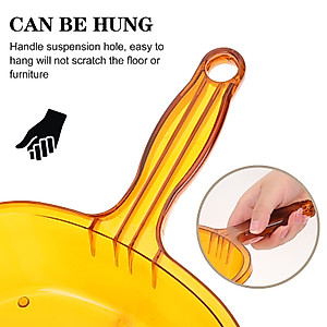 Cabilock Transparent Trash Bin Whisk Broom Compact Dustpan Cleaning Tool Household Garbage Shovel Heavy Duty Pan Home Hand Held Shovel Handle Dustpan Handheld Dustpan Home Shovel Plastic