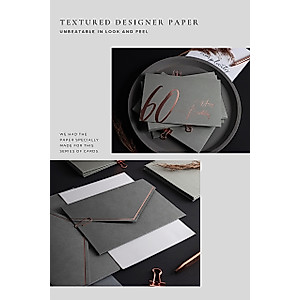 Jolicoon 60th Birthday card with premium envelope and wax seal - 60th birthday card for women - 60th birthday card for men