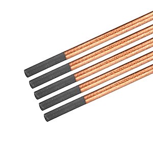 PATIKIL Copper Coated Gouging Carbon Electrode Rods, 10mm/0.4 Inch Dia, 355mm/14-inch Length for Welding, Pack of 5