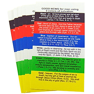 Westmon Works Plan of Salvation Holy Christian Prayer Cards Bulk Pack, Set of 25