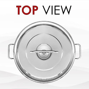 Concord Cookware Stainless Steel Stock Pot Cookware, 40-Quart