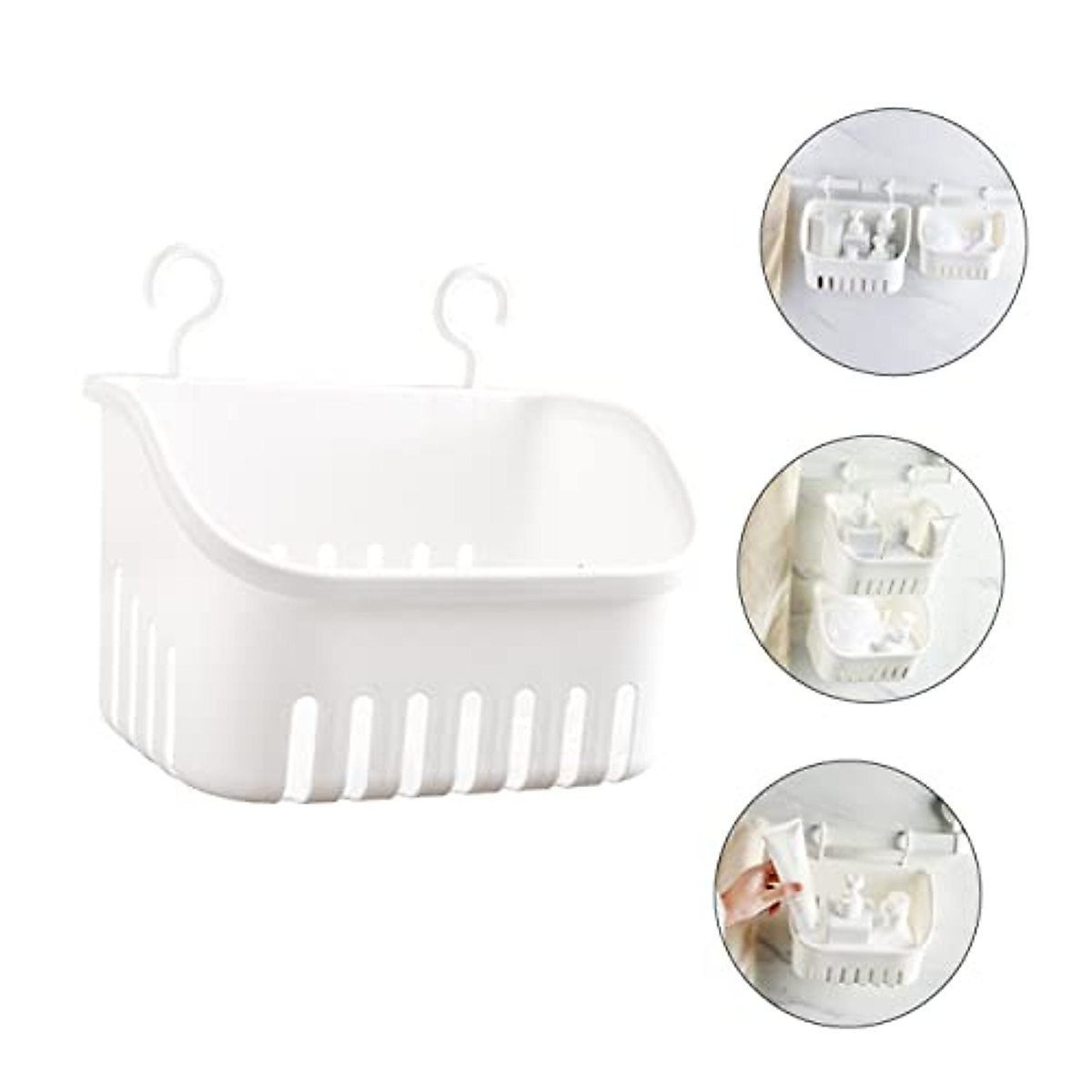 BESPORTBLE Hanging Storage Basket Toy Baskets Tub Organizer for Bathtub Bath Toy Storage Basket Shower Head Bathroom Organizer Bathroom Pantry Holder Shower Supply Hanging Shower Basket