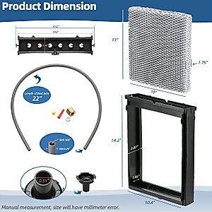 Sconva 4839 Humidifier Maintenance Kit with Model No. 35 Water Panel Humidifier Replacement Filter Compatible with Aprilaire Whole Home Humidifier Models 600, 600A, 600M Humidifier Parts & Accessories