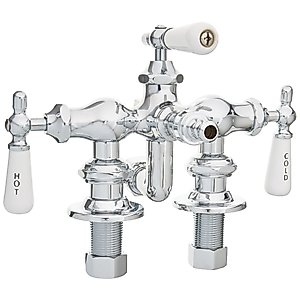 Barclay - Clawfoot Tub Filler - Diverter Bathcock, Old Style Spigot for Cast Iron Tub