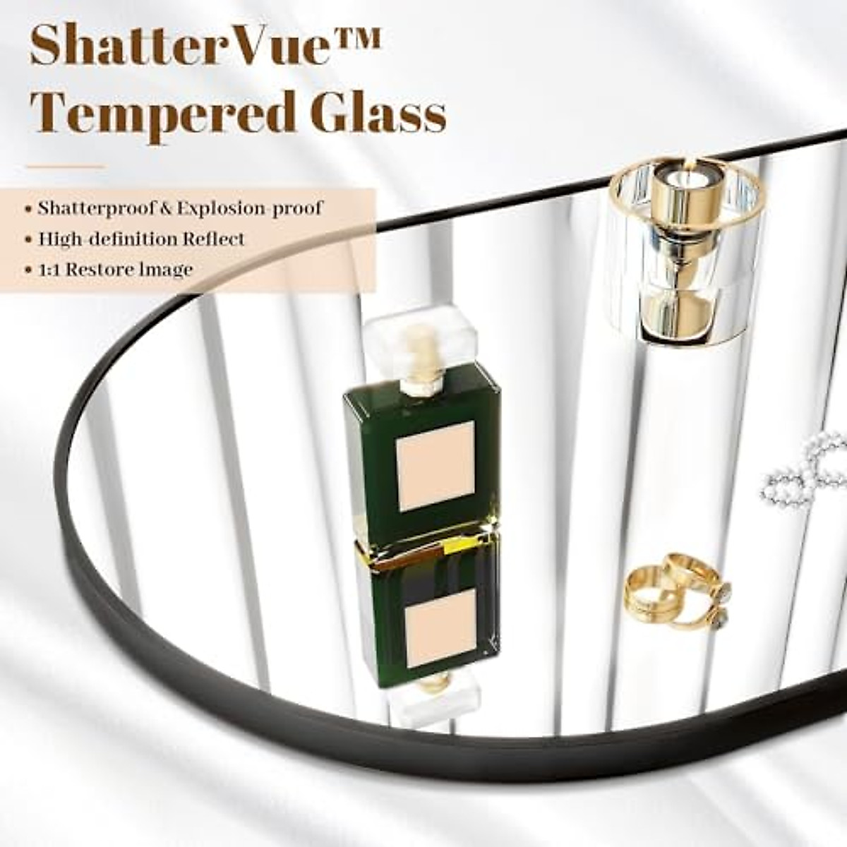 Koonmi 30"x71" Arched Full Length Mirror, Black Large Floor Mirror with Aluminum Alloy Frame Standing Hanging or Leaning Wall-Mounted Full Body Mirror for Living Room and Bedroom