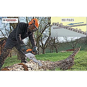 Corona CF4050732SC0CD Round Chainsaw Smooth Cut File Carded, 8-Inch by 7/32-Inch