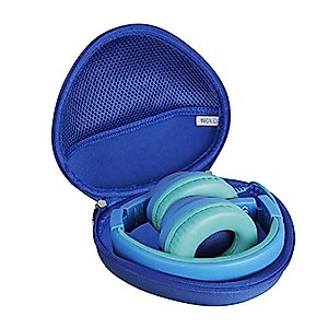 Hermitshell Hard Travel Case for iClever HS19 Kids Headphones (Blue)