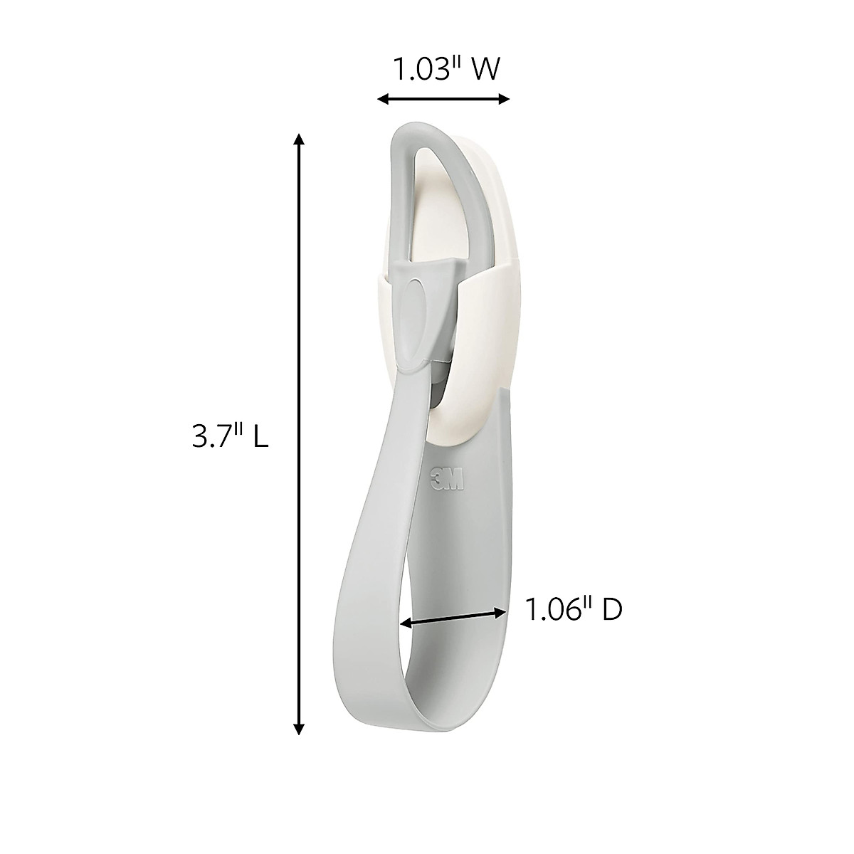 Command Cord Bundlers, Damage Free Hanging Cord Organizer, No Tools Cord Bundler for Hanging Electrical Cables, 6 Gray Cord Bundlers and 12 Command Strips