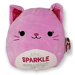 SQUISHMALLOW KellyToys - 12 Inch (30cm) - Kristina The Pink Cat Sparkle Everyday - 2022 Inspirational Message Squad