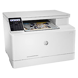 HP Laserjet Pro MFP M182nw Wireless All-in-One Laser Printer, Print Scan Copy Fax, 17ppm, 600x600DPI, 150-Sheet, 2-Line LCD with Numeric keypad, White, Durlyfish