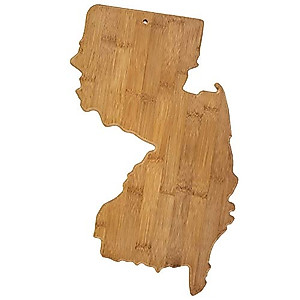 Totally Bamboo New Jersey State Shaped Bamboo Serving & Cutting Board
