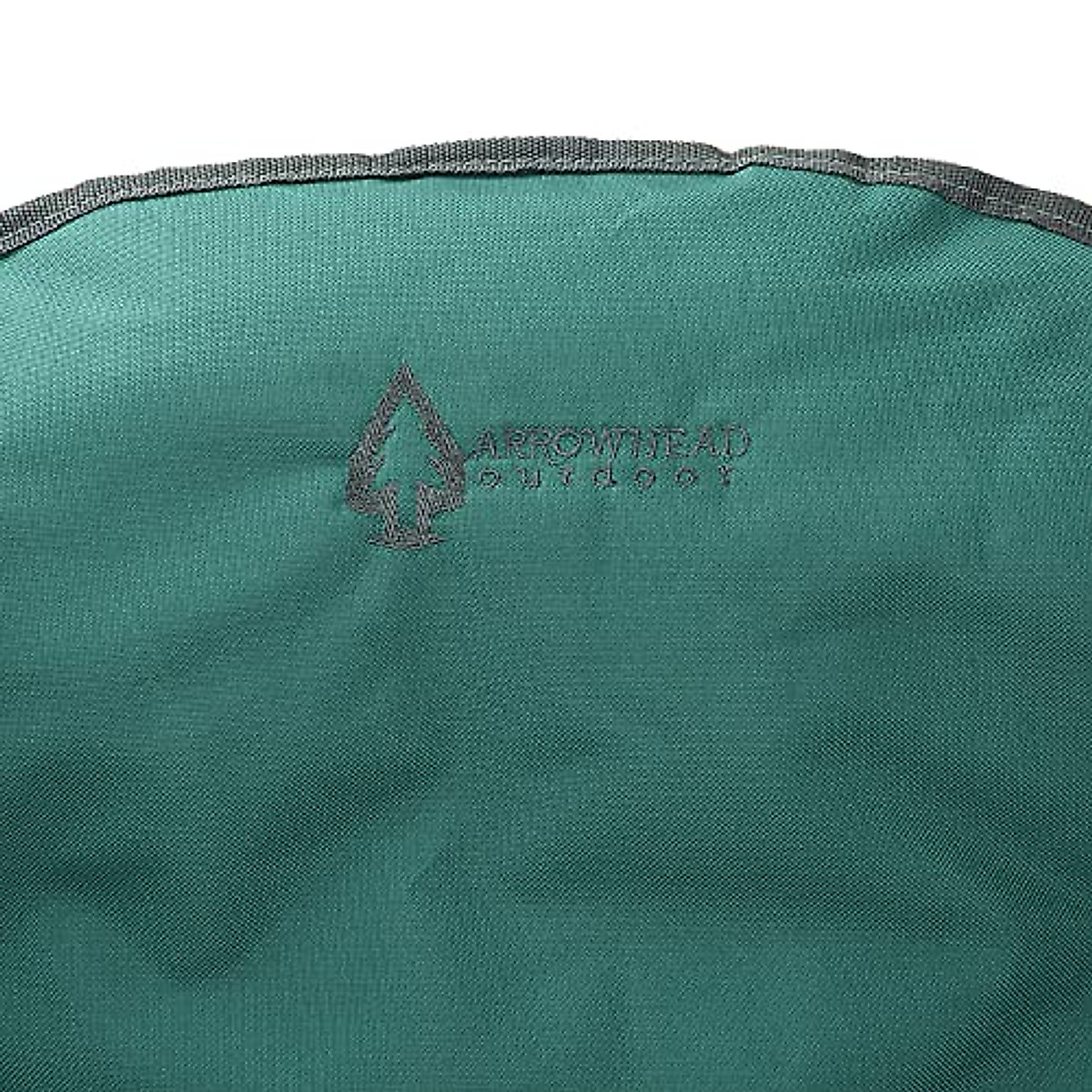 ARROWHEAD OUTDOOR Oversized Heavy-Duty Club Folding Camping Chair w/External Pocket, Cup Holder, Portable, Padded, Moon, Round, Saucer, Supports 330lbs, Carrying Bag, USA-Based Support