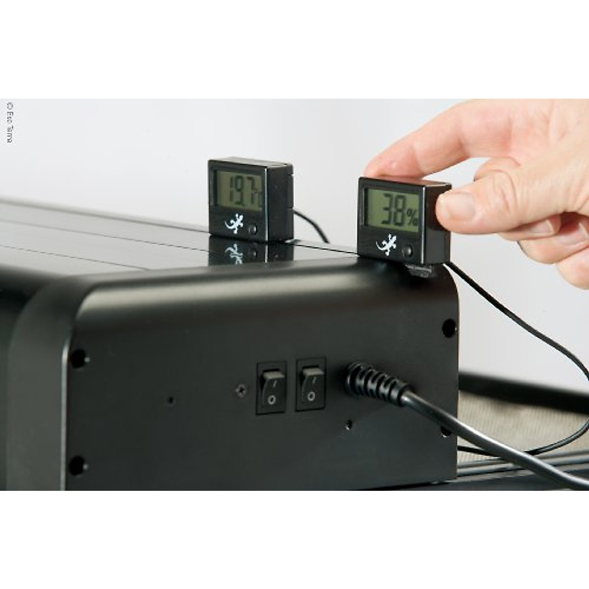 Exo Terra Dual Top UV Light & Basking Spot Canopy for Reptile Terrariums, PT2232