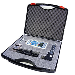 Nextech DFS-X3000 (3000N/660lbf/300kgf) Digital Force Gauge with External S-Beam Load Cell, Peak/Track Mode, Pass/Fail LED,USB Output, Back-Lit Graphic LCD,Metal Enclosure