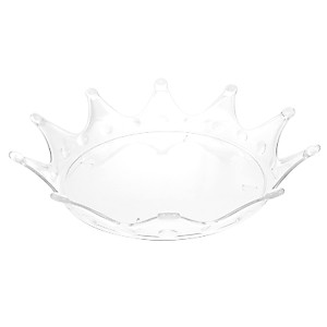 Hemoton Appetizer Plates Fruit Plate Food Serving Plate Plastic Shaped Nut Tray Snack Tray Dessert Appetizer Platter Tray Dish Bowl Candy Basket Sundries Organizer Transparent Salad Plates