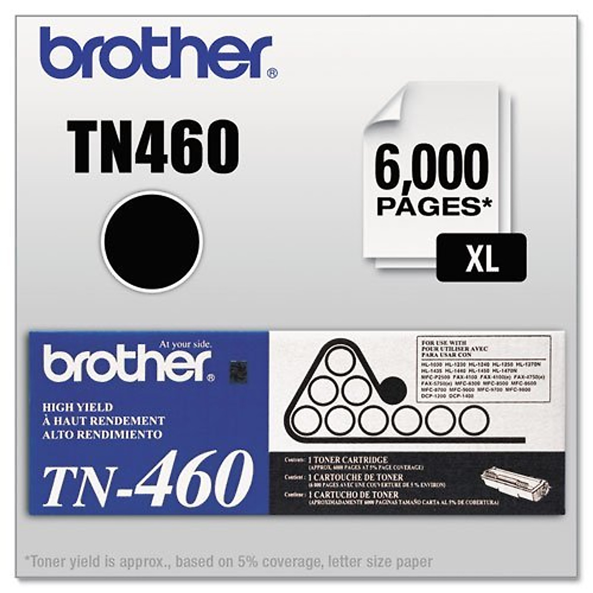 Brother Dcp 1200/1400/Fax 4100E/Hl 1230/1240/1250/1270N/1435/1440/1450/1470N/Ppf 4100/4750/4750E/5750/5750E/Mfc P2500/8300/8500/8600/8700/9600/9700/9800 High Yield Toner (6000 Yield)