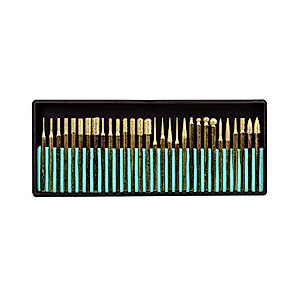 SE 30-Piece Set of Titanium-Coated Diamond Burrs, Grits 120-150 - 82331TF
