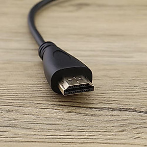 Micro Traders 2PCS Mini HDMI to HDMI Cable 50cm Mini HDMI Male 90 Degree Left and Right to HDMI Male Cable for Camera Video Card Laptop Tablet HDTV Monitor Projector