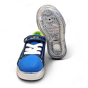 Bazillion Dreams Disney Toy Story Boy's Lighted Athletic Sneaker (Toddler), Blue, Size 6