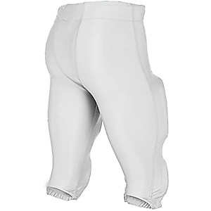 CHAMPRO Men's Standard Blocker Traditional Adult Football Game Pants, White, Small