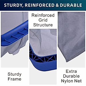 POOLAZA Pool Skimmer Net and 10.5 Ft Aluminum Pool Pole