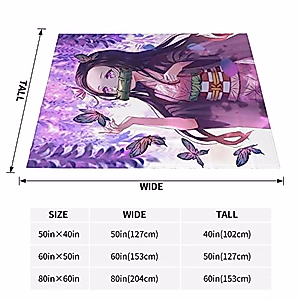 Anime Blanket Cute Blankets Fluffy Fleece Flannel Soft Throw Blankets Cozy Flannel Gift Blanket for Bed Couch Camping All Season 40"x50"