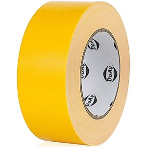 DOAY Yellow Duct Tape Heavy Duty - Upgraded to 9-Mil Thickness, 2 Inches x 40 Yards, Bright Color, Waterproof, Easy to Tear - Great for DIY, Repairs, Industrial, Professional Use, Indoor & Outdoor Use