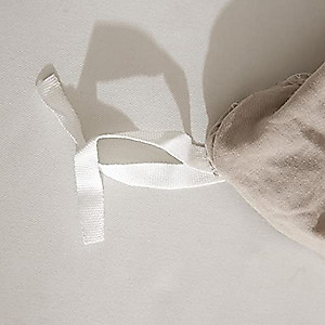 LIFETOWN Pom Pom Duvet Cover Queen Size, Boho Bohemian Farmhouse Microfiber Duvet Cover Set 3 Pieces, 1 Solid Taupe Duvet Cover, 2 Pillowcases, Beathable and Lightweight