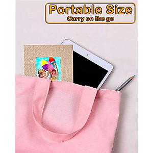 Small Photo Album 4x6 – Clear Pages, Linen Cover with Front Window, Pack of 2, Each Small Album Holds 52 Photos, Small Brag Book Photo Album for 4x6 Photos, Blue Fabric