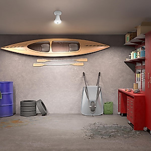 Feit Electric Smart Rotating Light Bulb with Wireless Camera, Motion Sensor, Night Vision, and 2-Way Speaker, 40W Equivalent, E26 Base, 5000K Daylight, 15,000-Hour Lifetime, A450/850/CAMWIFI/LED