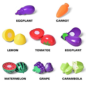 FUN LITTLE TOYS Pretend Play Kitchen Sink Toys with Play Cutting Food Water Toys Kitchen Set for Kids Play Kitchen Toys Toddler Kitchen Playset Sink Accessories for Kids Toddlers 29PCs