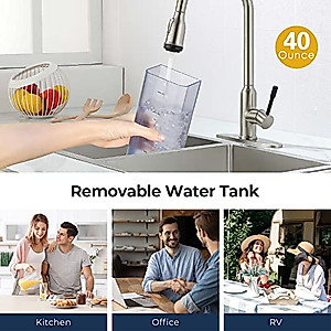 Narcissus Electric Kettles, A11 Instant Hot Water Dispenser for Quick Heating & Outputting, Adjustable 7 Temperatures & 3 Water Outputs, 40 Ounce 1.13L Water Tank Capacity, Blue