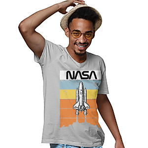 BROOKLYN VERTICAL Officially Approved NASA Product 4-Pack Boys Short Sleeve Crew Neck T-Shirt with Chest Print