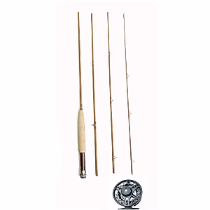KUFA Sports 9ft Graphite Fly Fishing Rod (4-Section,Line Weight #5/6) & Casted Aluminum Fly Reel Combo KFL9456+FR56